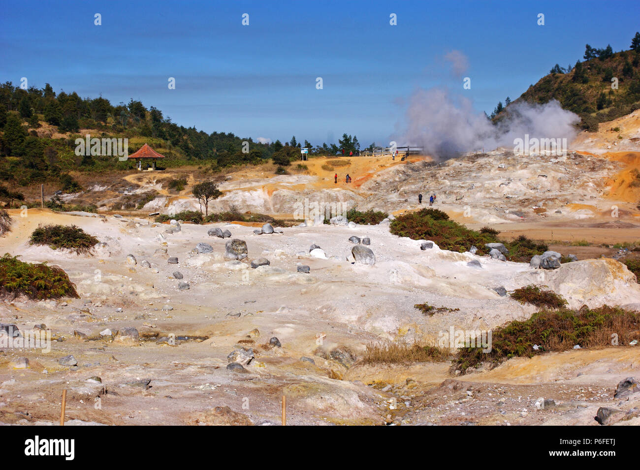 Kawah Sikidang Crater Dieng Plateau, Wonosobo, Central Java, Indonesia ...