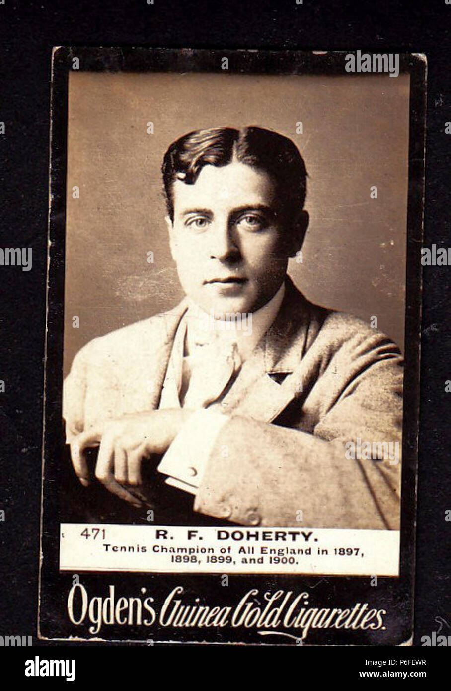 1900 Ogden's Reginald R.F.Doherty Wimbledon Champion Stock Photo - Alamy