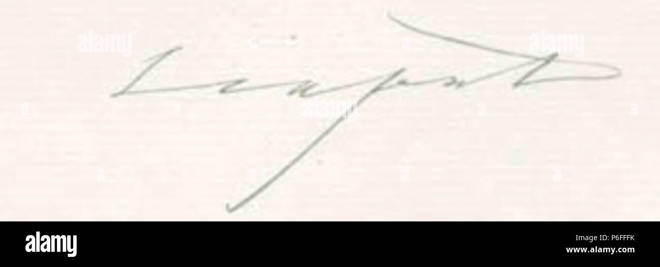 1900 signature of Leopold II of Belgium Stock Photo - Alamy