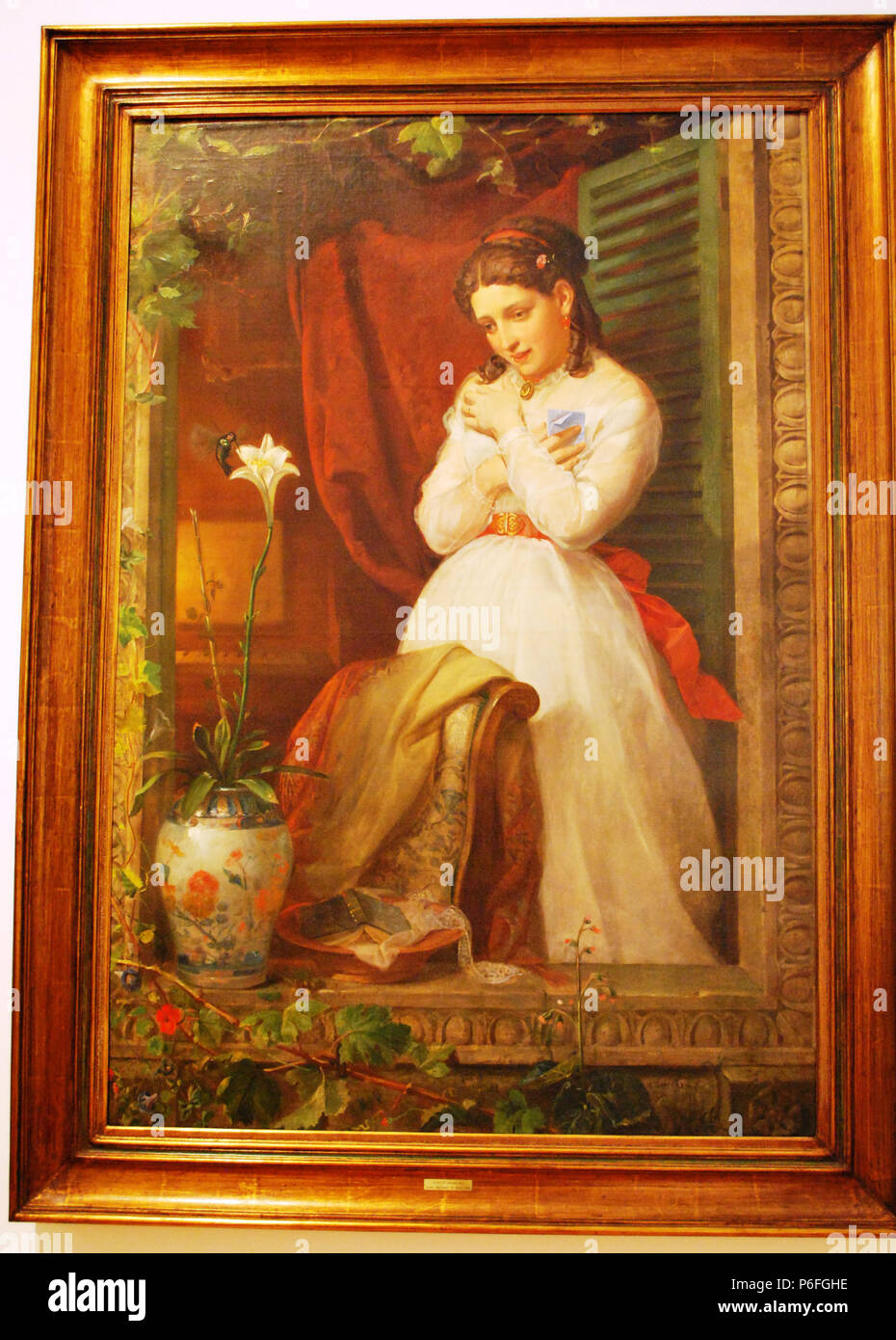 English: 'El amor del colibrí' by Manuel Ocaranza (1841-1882) on ...