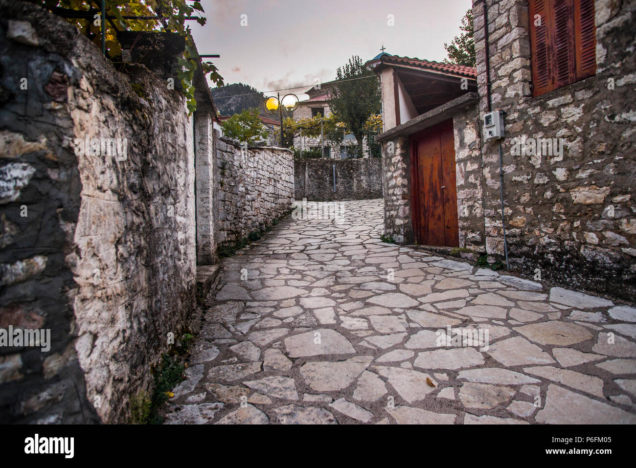 europe, greece, evritania, karpenisi, fidakia, village Stock Photo - Alamy