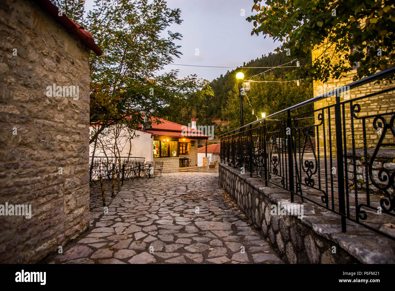 europe, greece, evritania, karpenisi, fidakia, village Stock Photo - Alamy