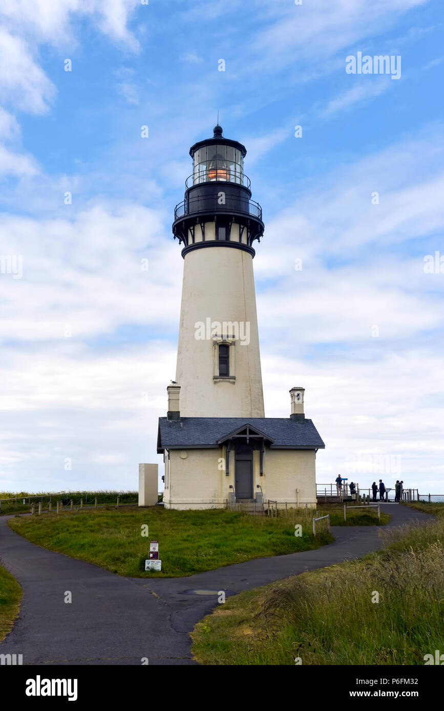 Yaquina Head Light, Lighthouse in Newport, Oregon Stock Photo - Alamy