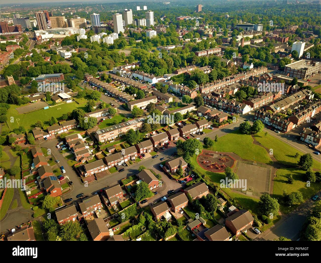 Panoramic aerial photo downtown hi-res stock photography and images - Alamy