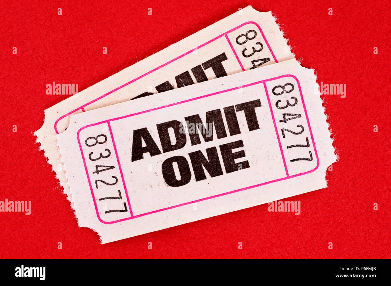 Admit two ticket hi-res stock photography and images - Alamy