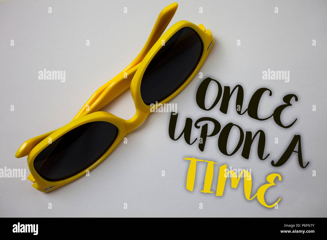 Word writing text Once Open A Time. Business concept for telling story ...