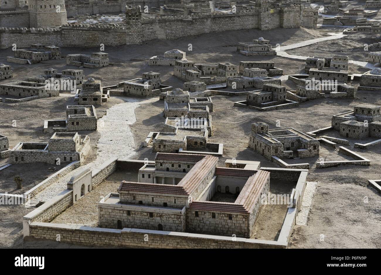 Model of the city of Jerusalem and the so-called Second Temple ...