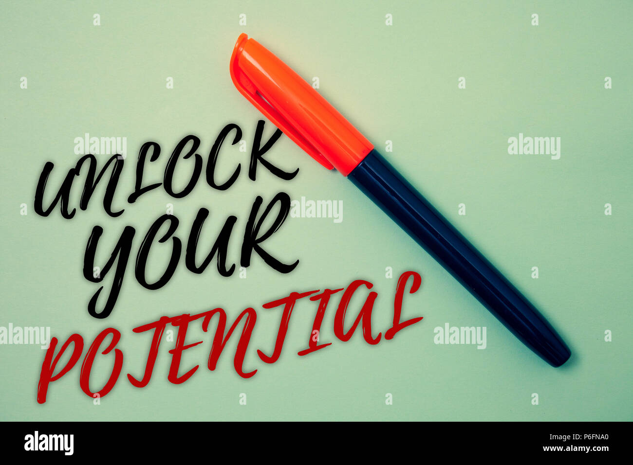 Text sign showing Unlock Your Potential. Conceptual photo access your ...