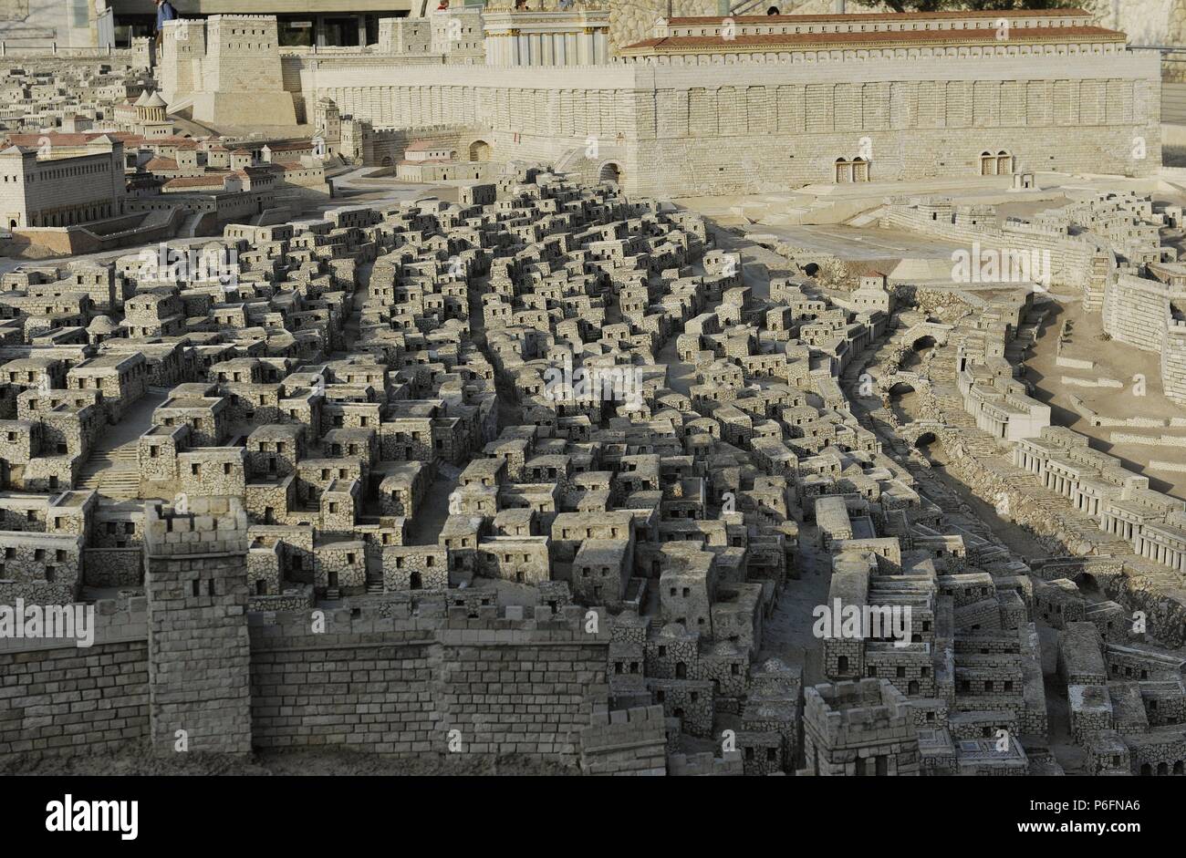 Model of the city of Jerusalem and the so-called Second Temple ...