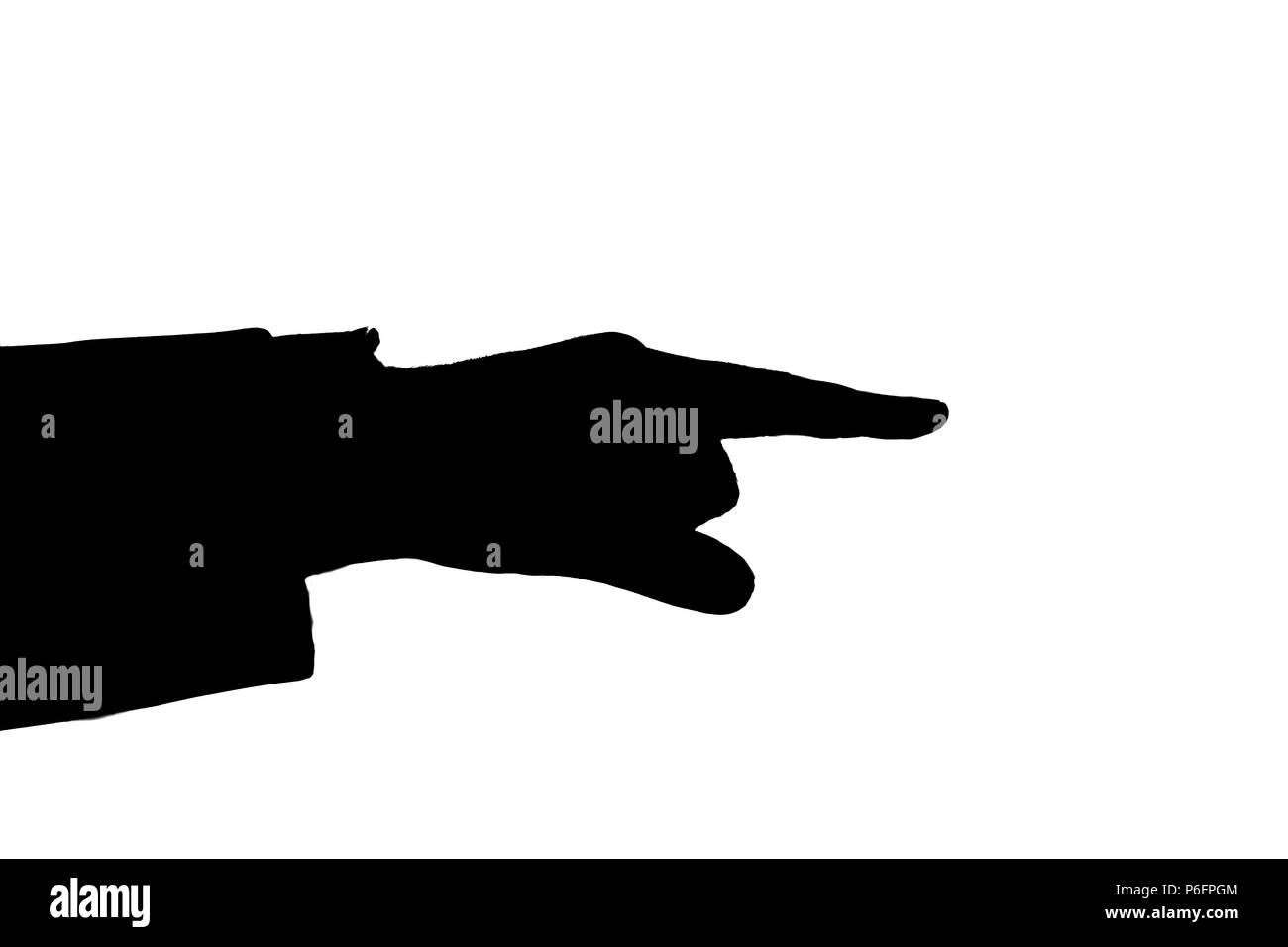Hand indicates Black and White Stock Photos & Images - Alamy