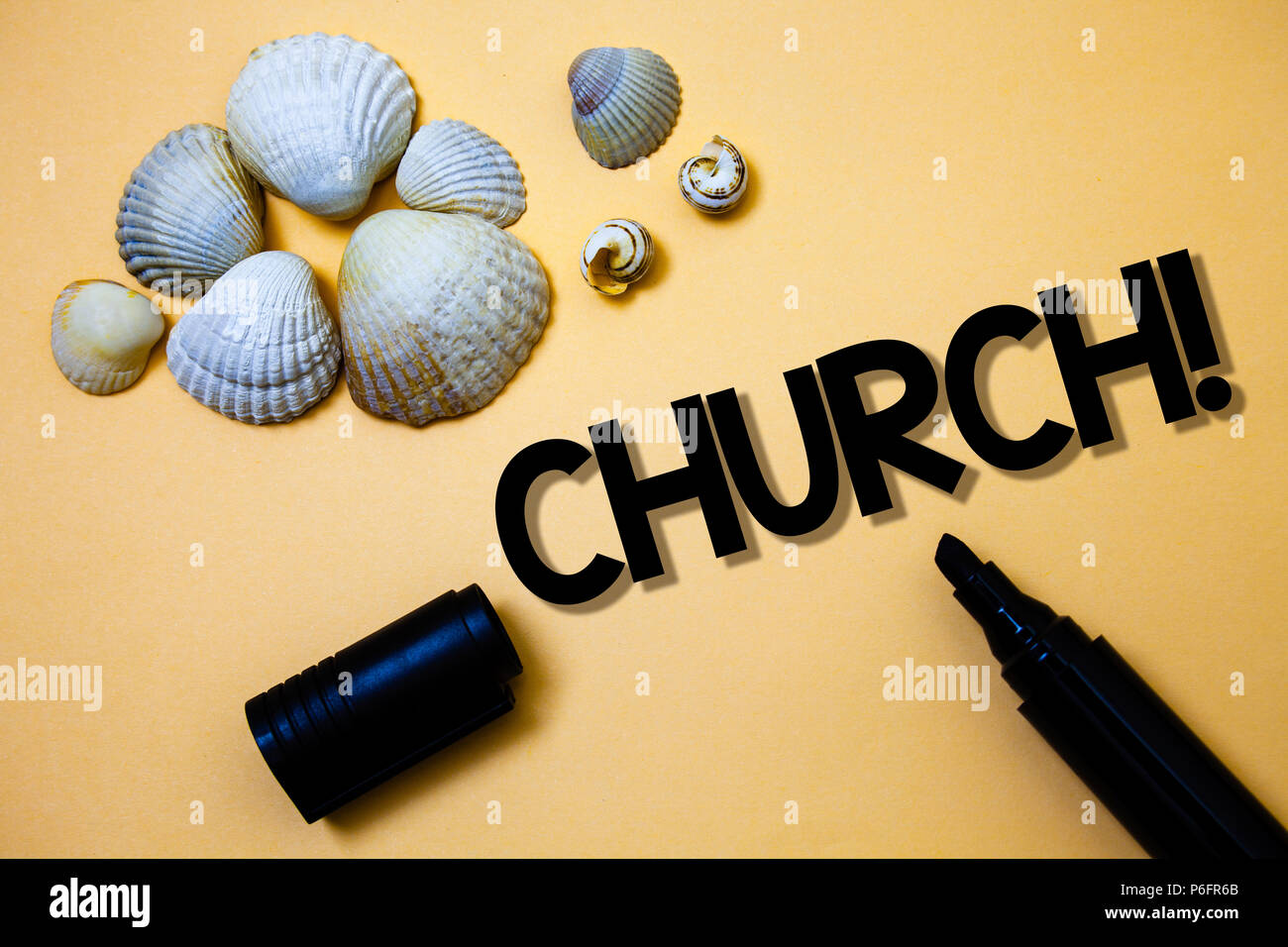 Conceptual hand writing showing Church. Business photo text Cathedral ...