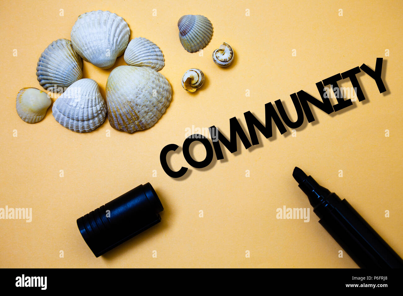 Conceptual hand writing showing Community. Business photo text ...