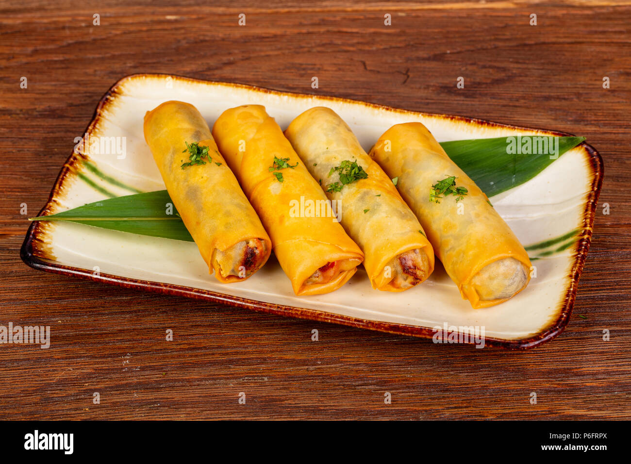 Vegetable harumaki spring rolls hi-res stock photography and images - Alamy