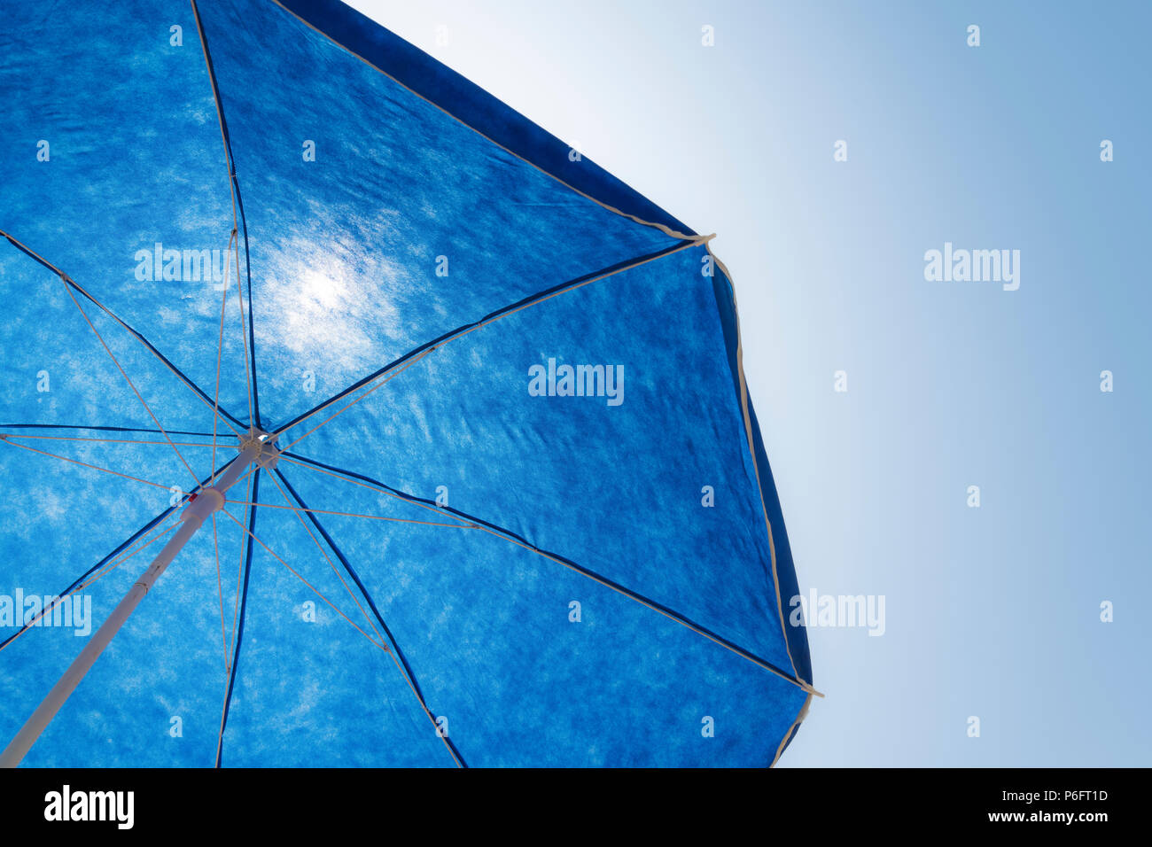 Red white blue parasol beach hi-res stock photography and images - Alamy