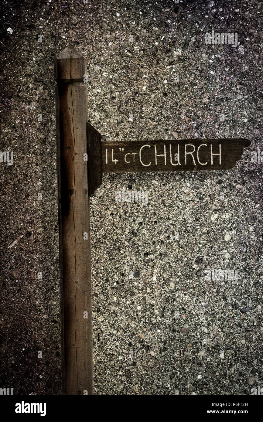 Signboard church hi-res stock photography and images - Alamy