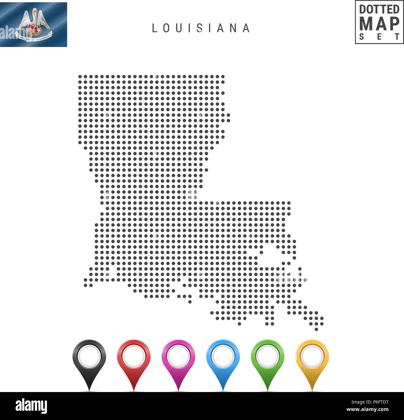 Usa flag waved Stock Vector Images - Alamy