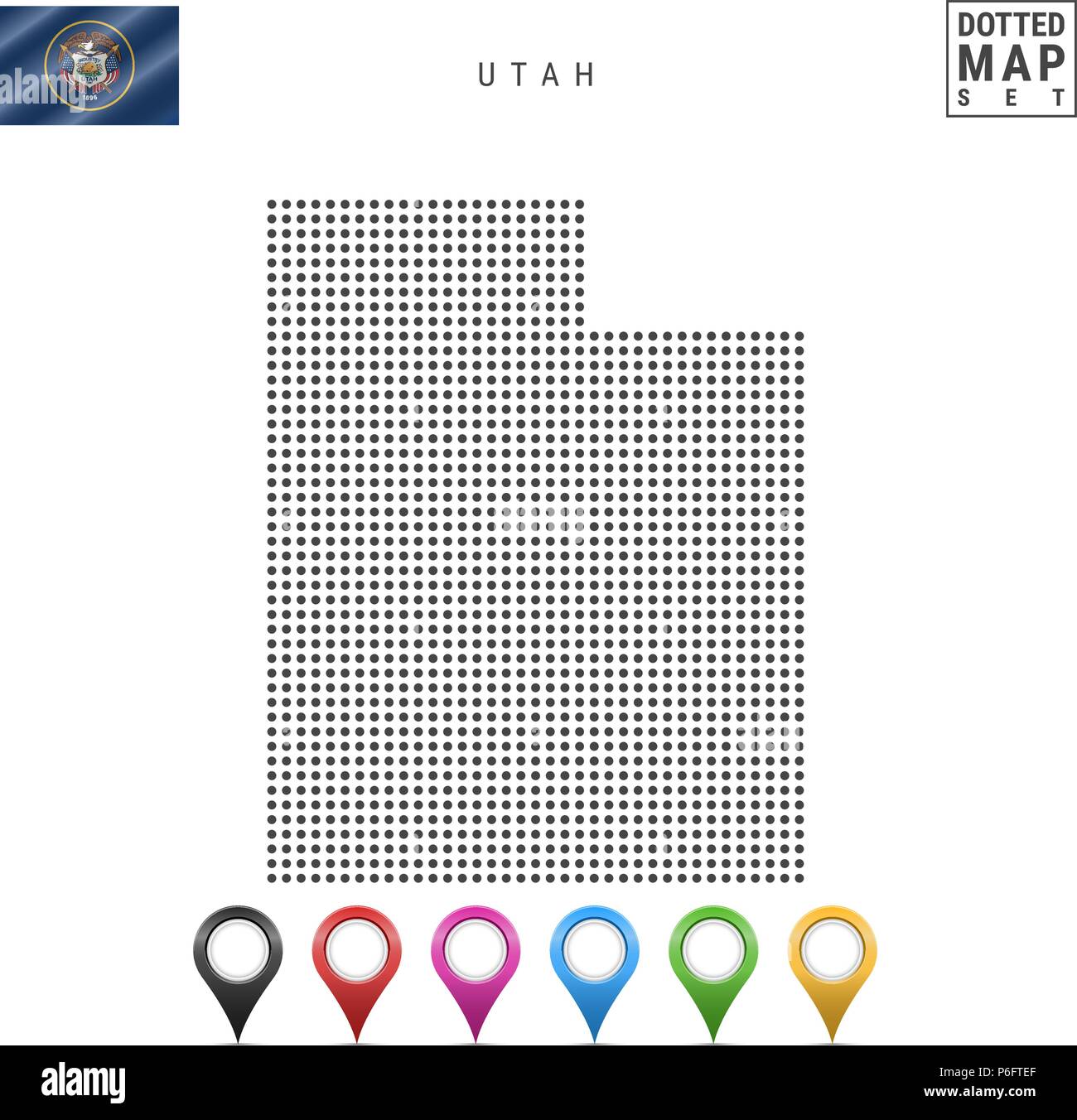 Political map of utah hi-res stock photography and images - Alamy