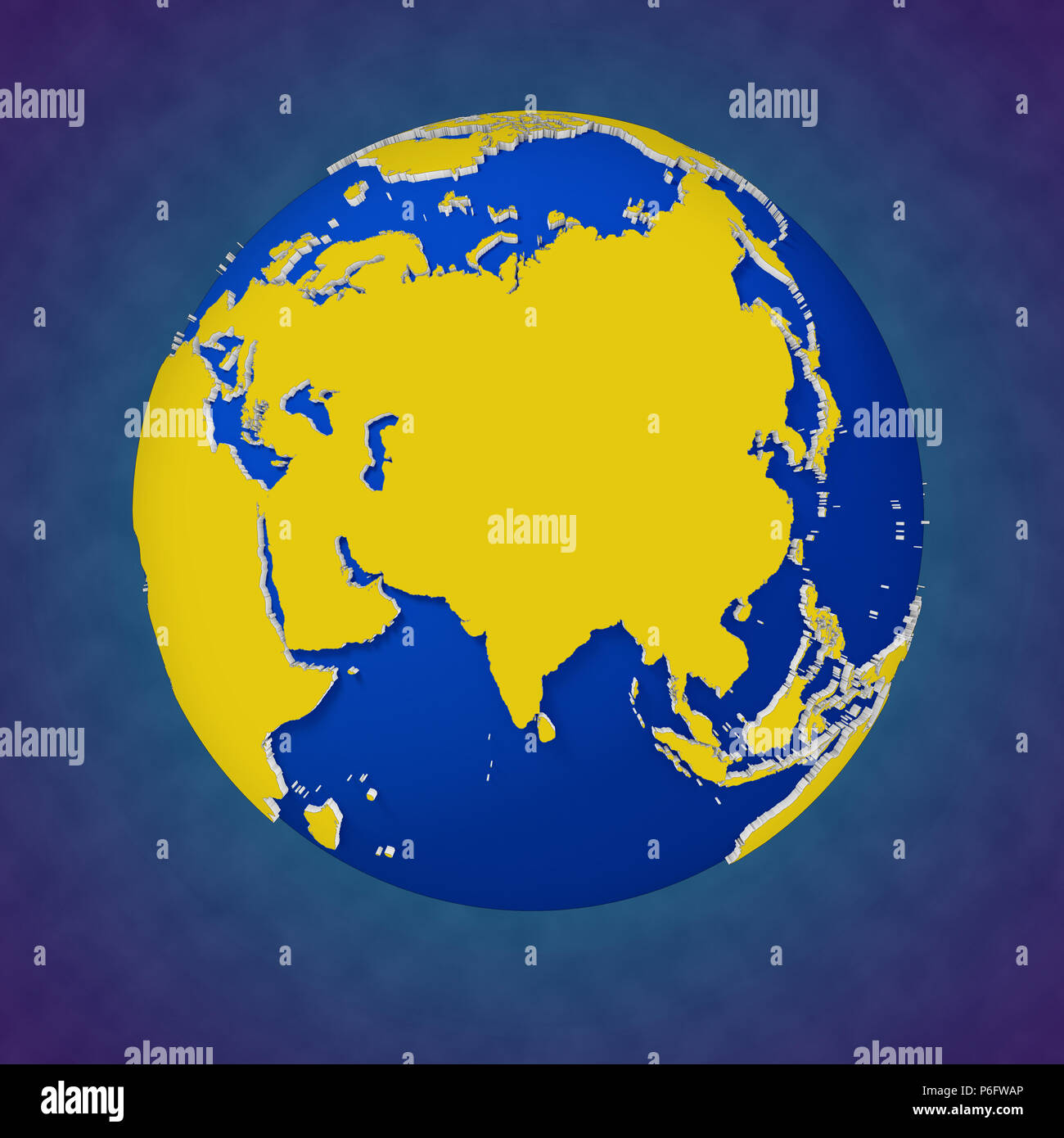 World globe background asia view hi-res stock photography and images ...