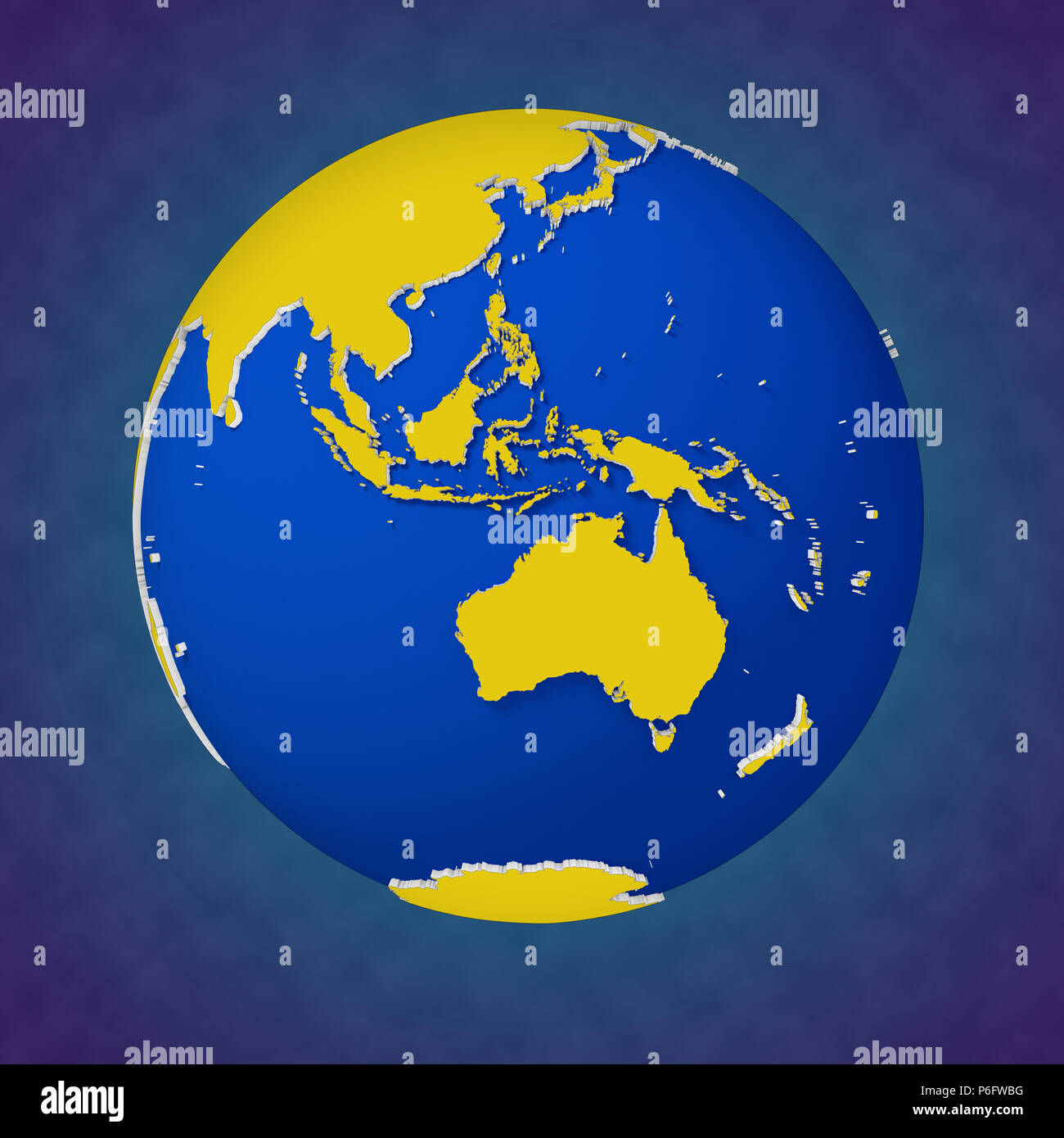 Earth globe australia background hi-res stock photography and images ...