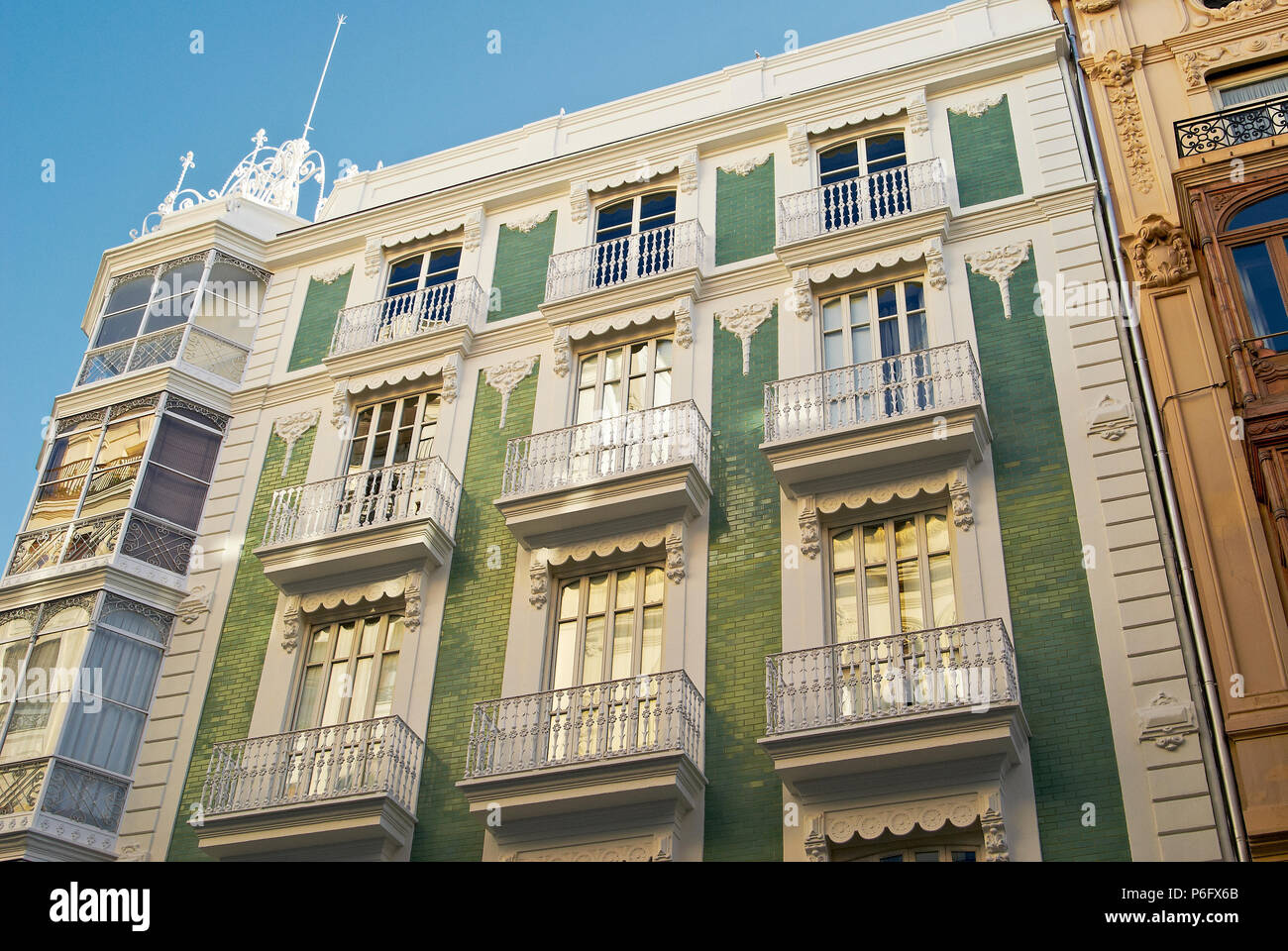 Famous historic building With Beautiful moulding and balconies in ...