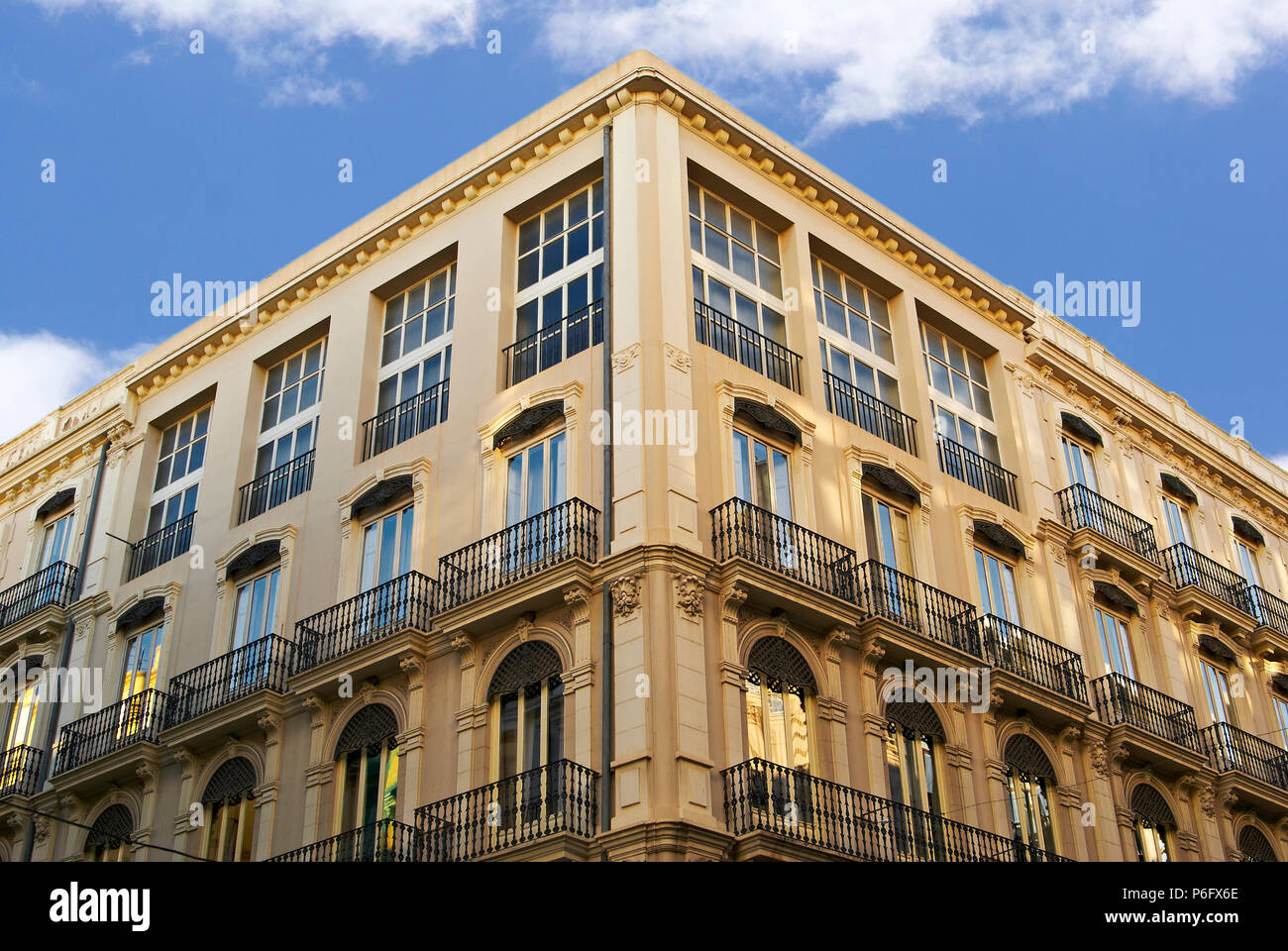 Famous historic building With Beautiful moulding and balconies in ...