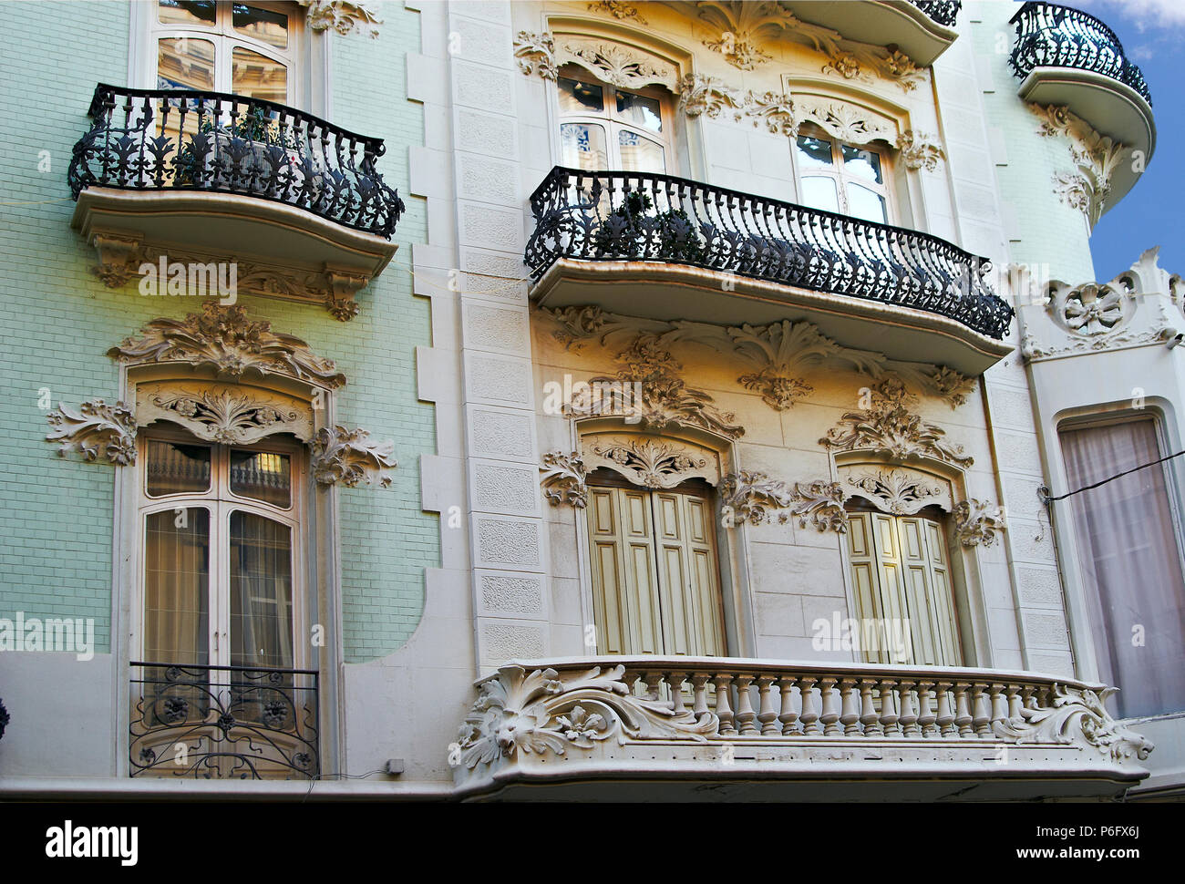 Famous historic building With Beautiful moulding and balconies in ...