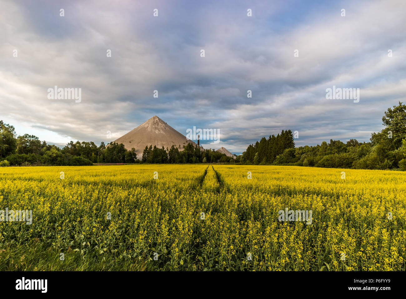 oil shale ash heap in Estonia Stock Photo - Alamy