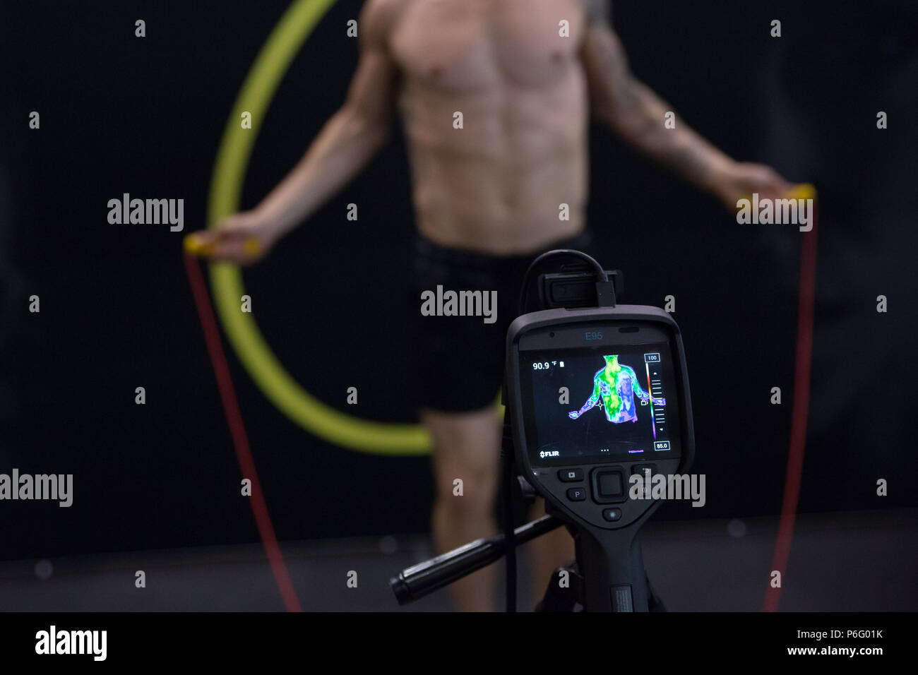 Body temperature monitor hi-res stock photography and images - Alamy