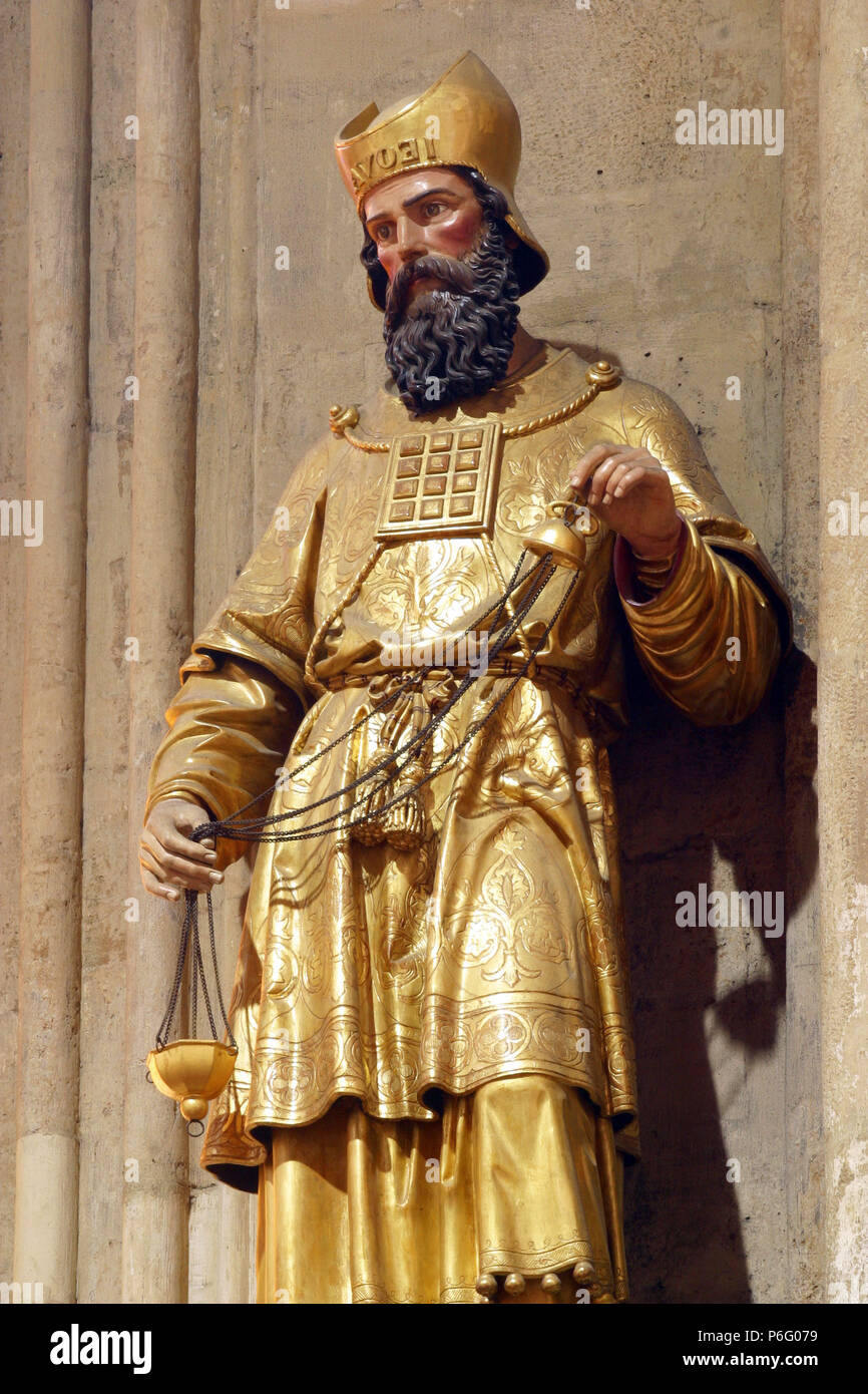 Aaron, statue in Zagreb cathedral dedicated to the Assumption of Mary ...