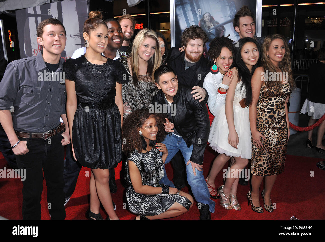 American idol, Last 13 at Red Riding Hood Premiere at the Chinese ...