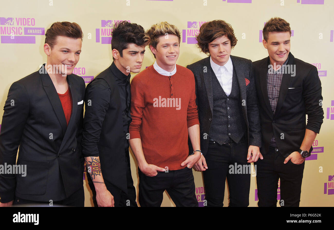 One Direction at 2012 VMA MTV Awards at the Staples Center In Los ...