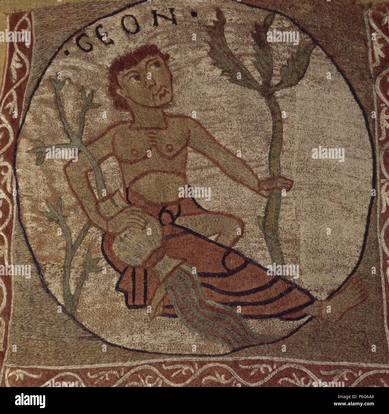 Detail the Tapestry of Creation, 11th century, Romanesque. Museum ...