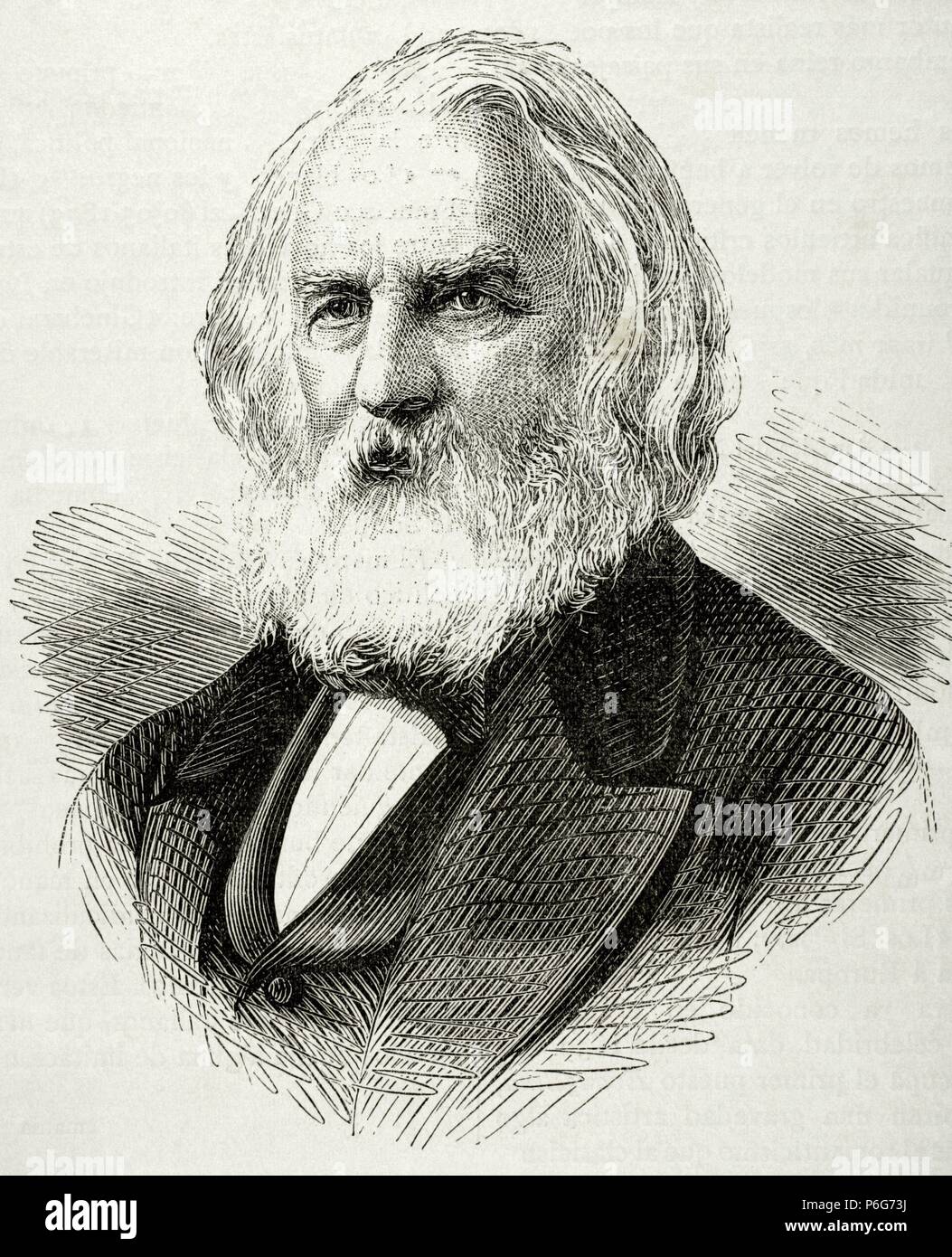 Henry Wadsworth Longfellow (1807 Ð 1882). American poet and educator ...