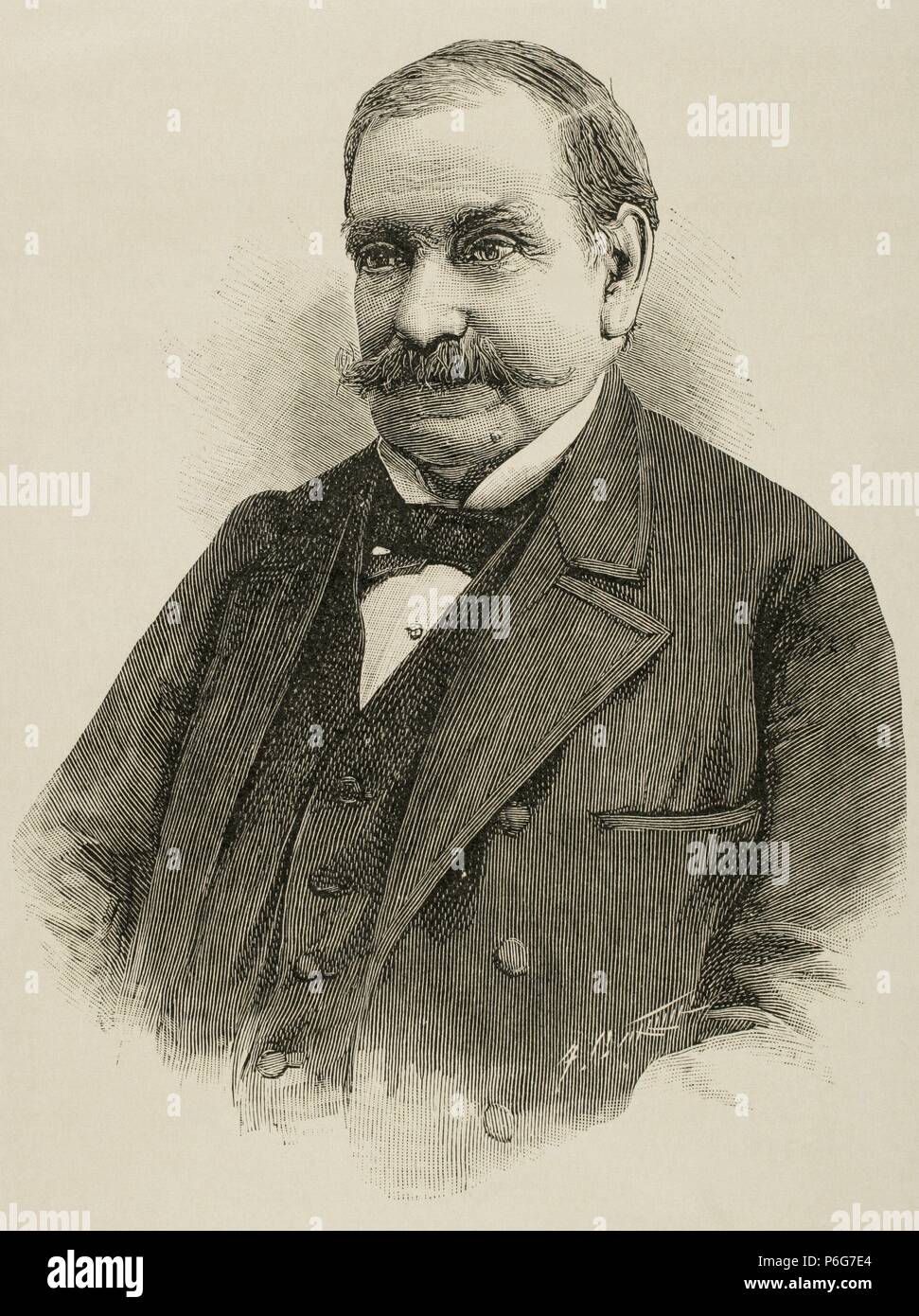 Demerio de los Rios (1827-1892). Spanish architect. Engraving. La ...