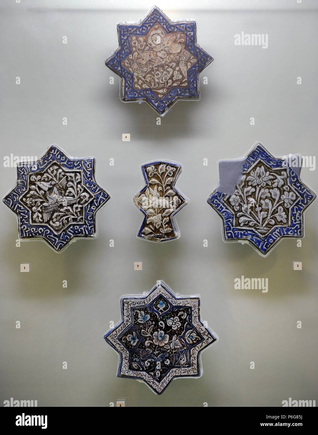 Glazed octagonal tiles. 13th-14th centuries. Tiled Kiosk Museum ...