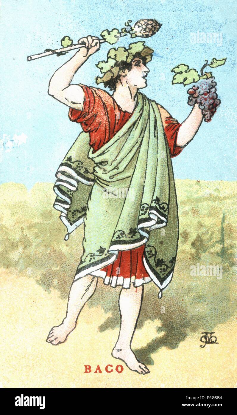Mitología. Baco, llamado Dionisos por los griegos, hijo de Júpiter, dio ...
