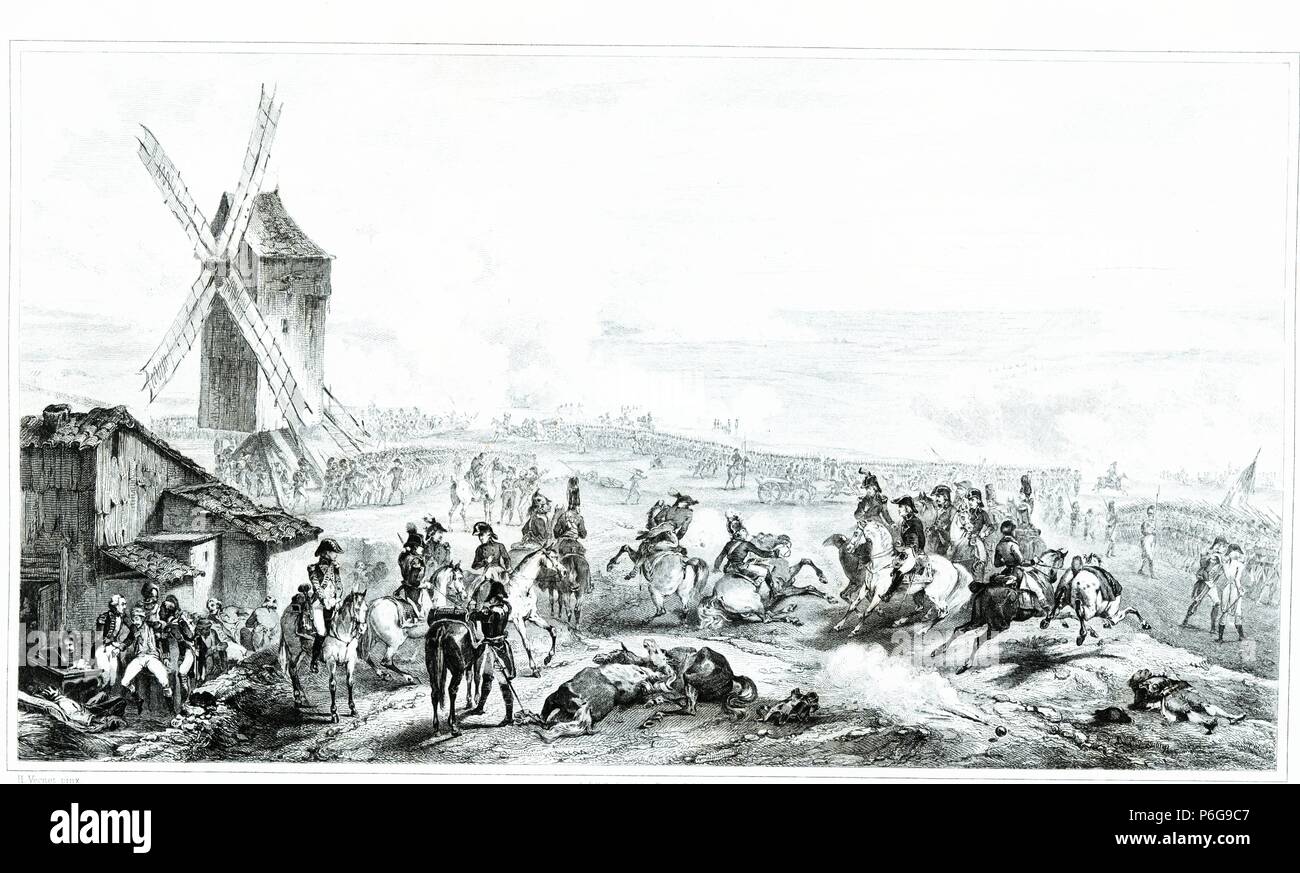 Francia. Guerras revolucionarias. Batalla de Valmy; victoria francesa ...