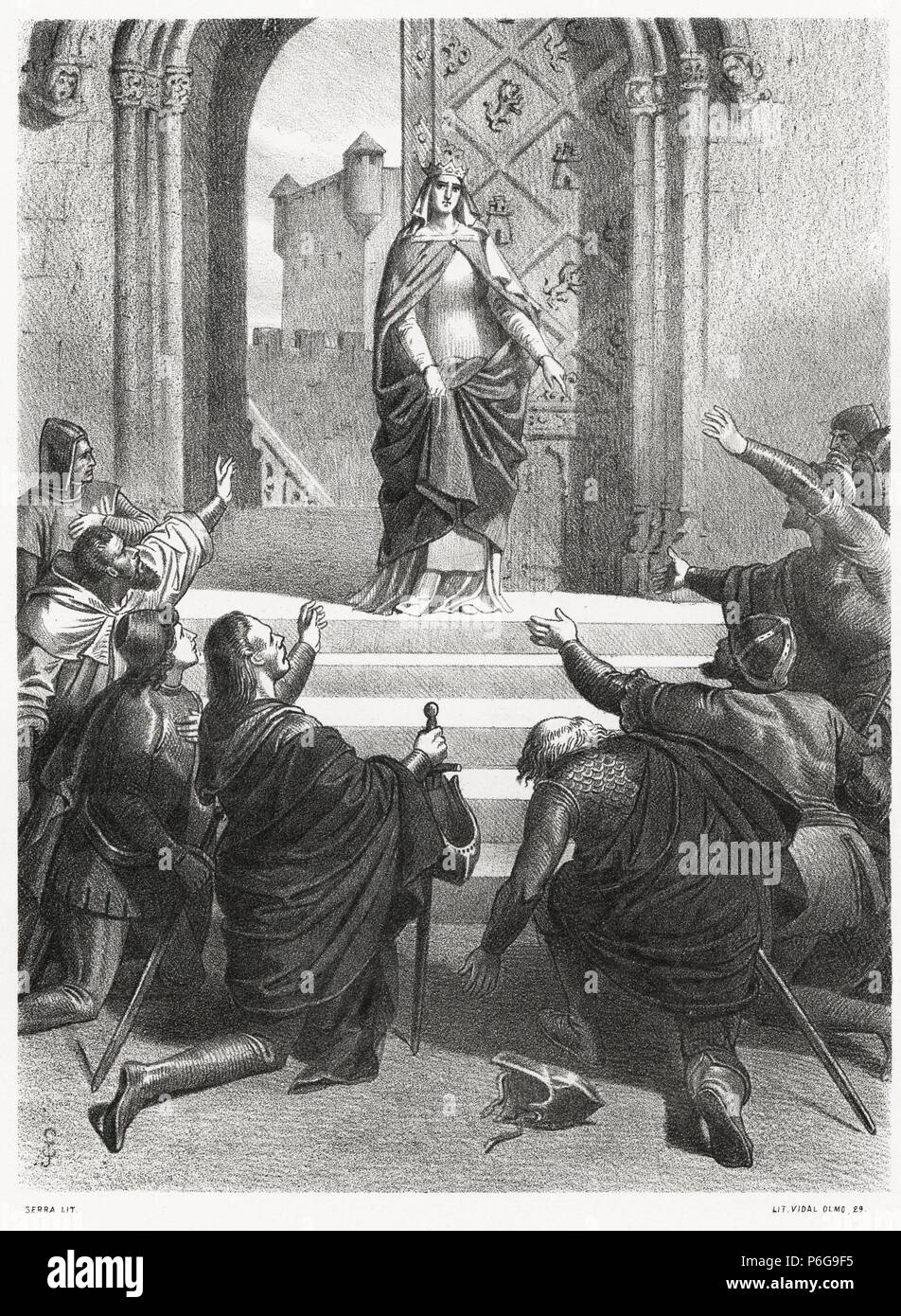 Historia de España. Motín de Segovia ante Doña Isabel I de Castilla ...