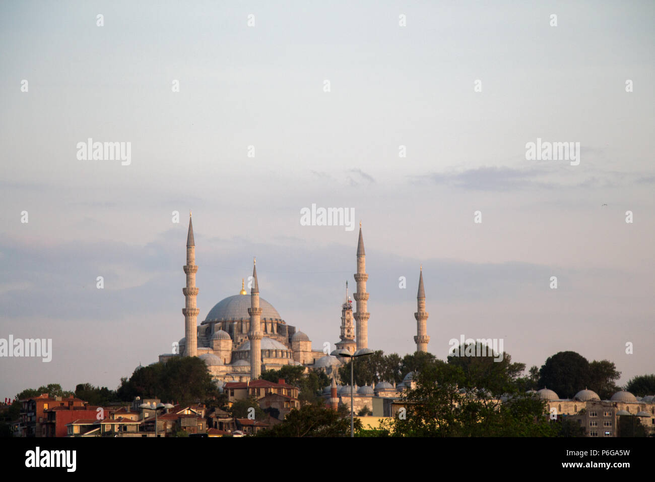 Outer view of Ottoman style mosque in Istanbul Stock Photo - Alamy