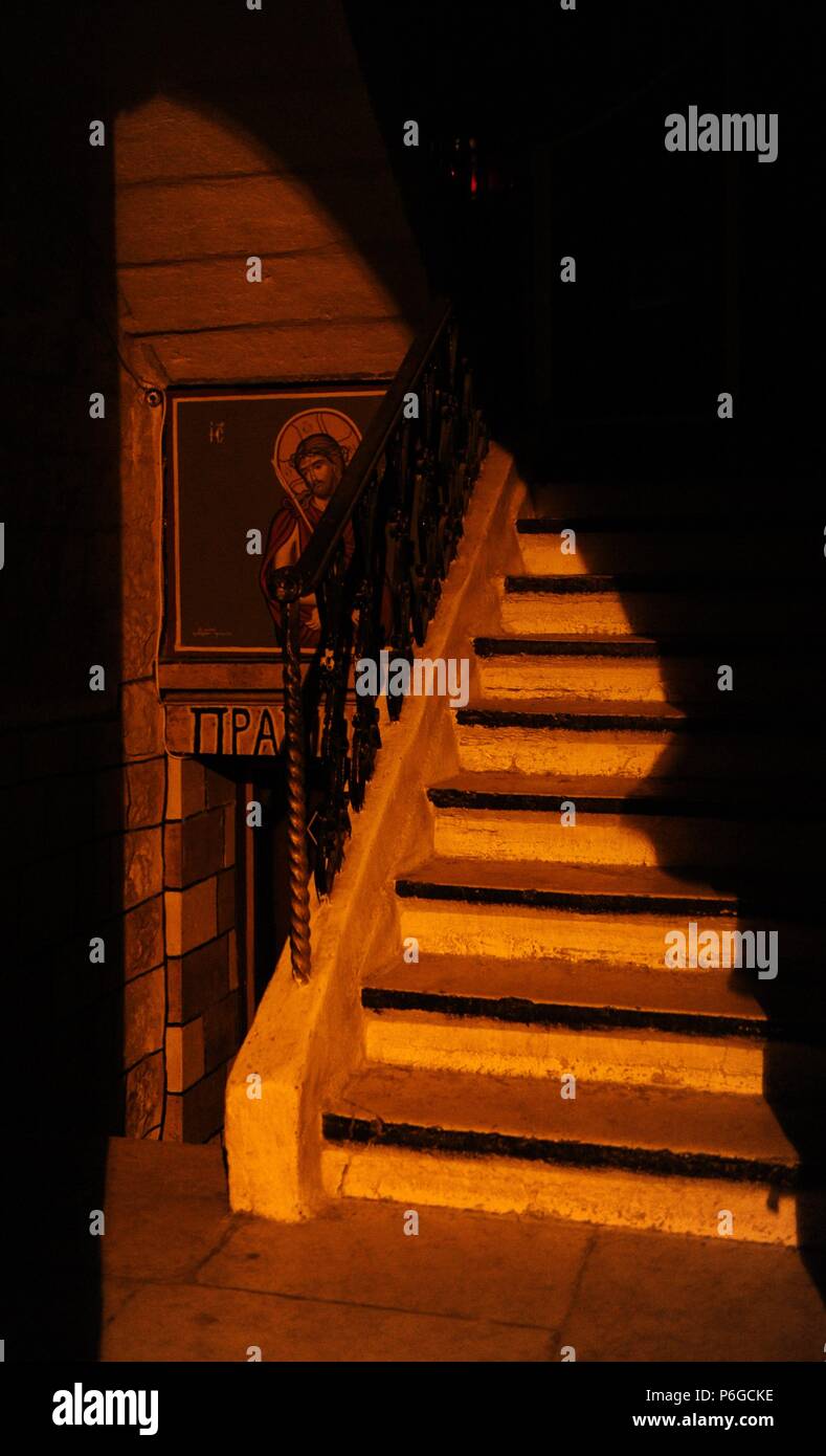 Israel. Jerusalem. Old City. Via Dolorosa. First Station. Monastery of ...