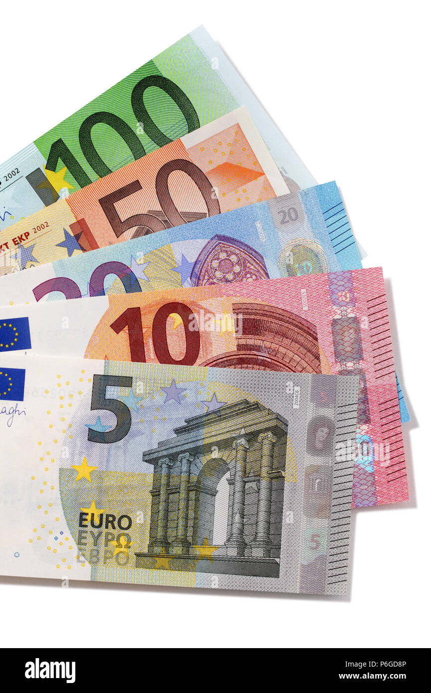 Pile of 10 euro notes hi-res stock photography and images - Alamy