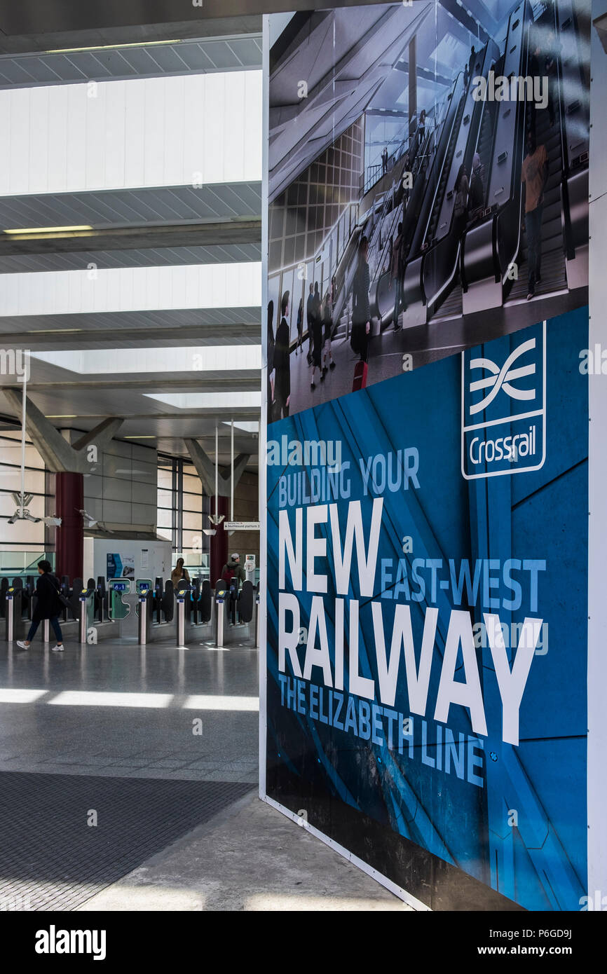 Farringdon Station ready for new Elizabeth Line railway, part of the ...