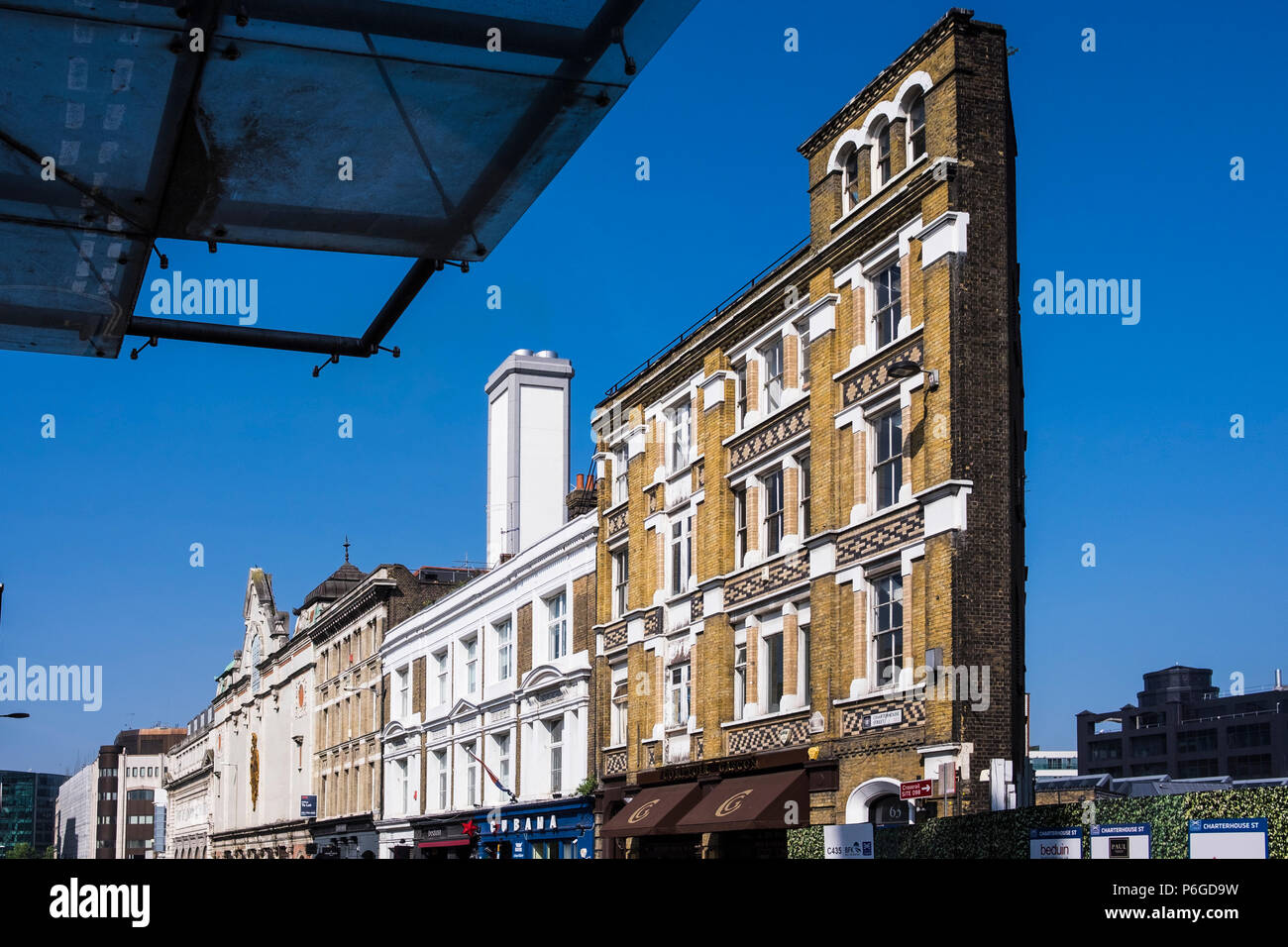 Charterhouse Street, Borough of Islington London, England, U.K Stock ...