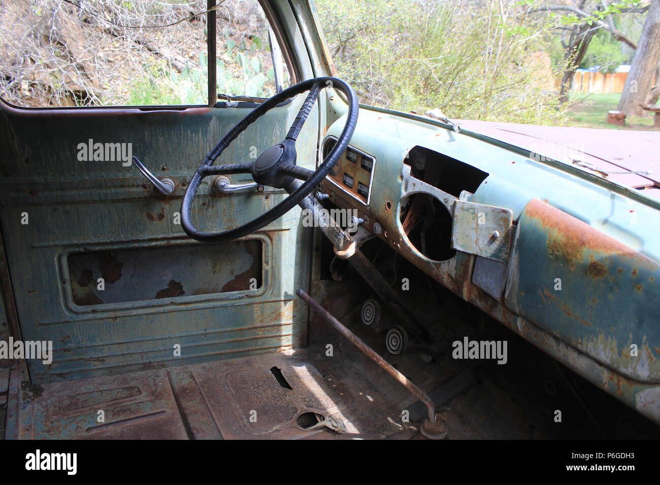 Interior old pick up truck hi-res stock photography and images - Alamy