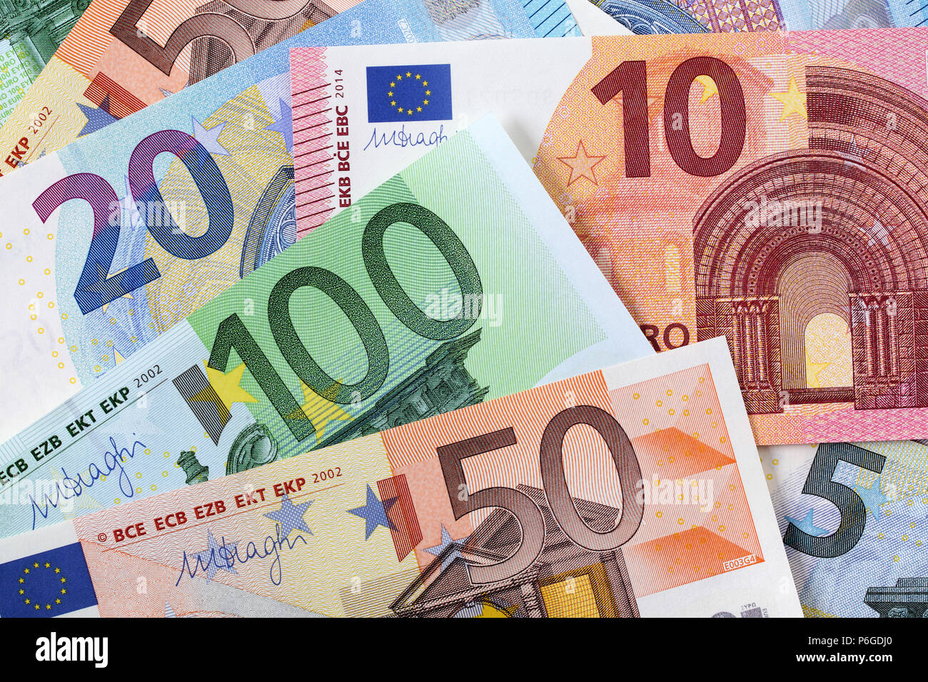 Various euros background Stock Photo - Alamy