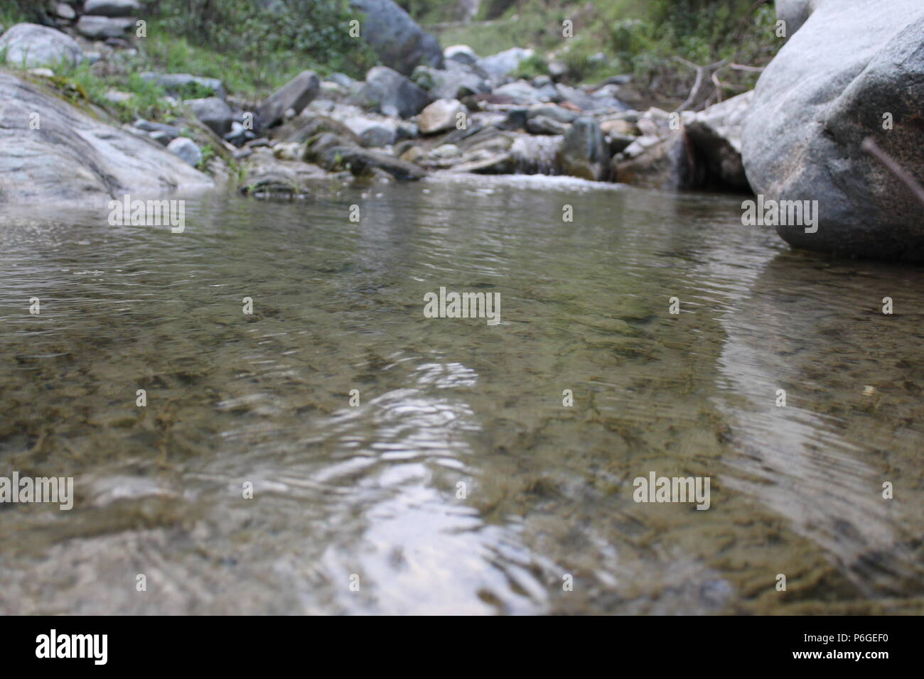 Beautiful water flowing in Himalaya Stock Photo - Alamy