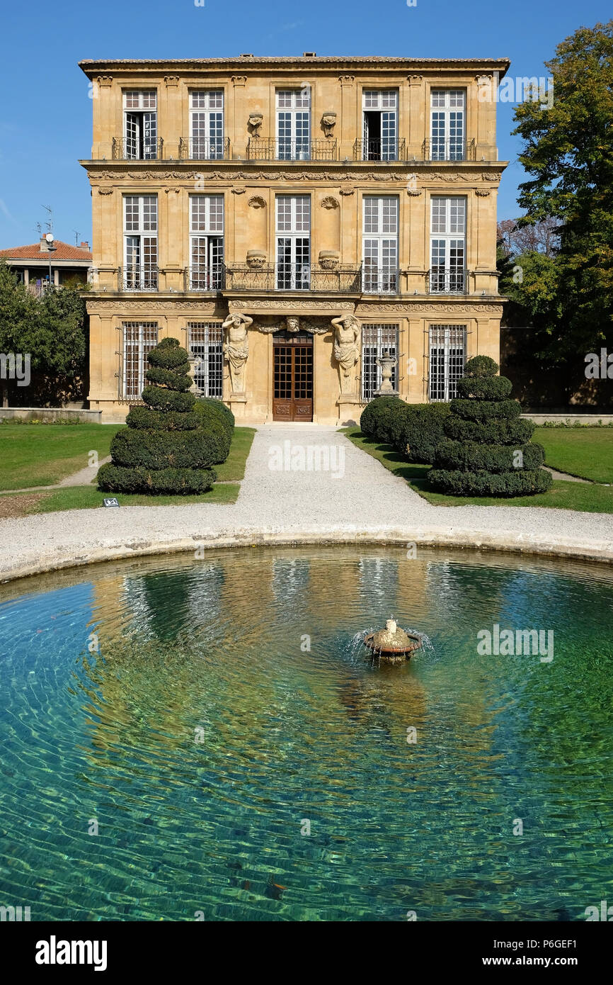 Aix-en-Provence, France - October 18, 2017 : front view of the Pavillon ...