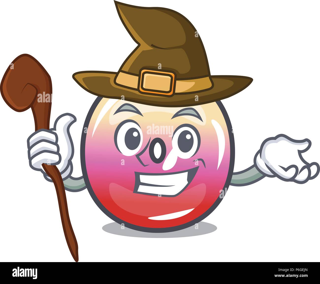 Witch jelly ring candy mascot cartoon Stock Vector Image & Art - Alamy