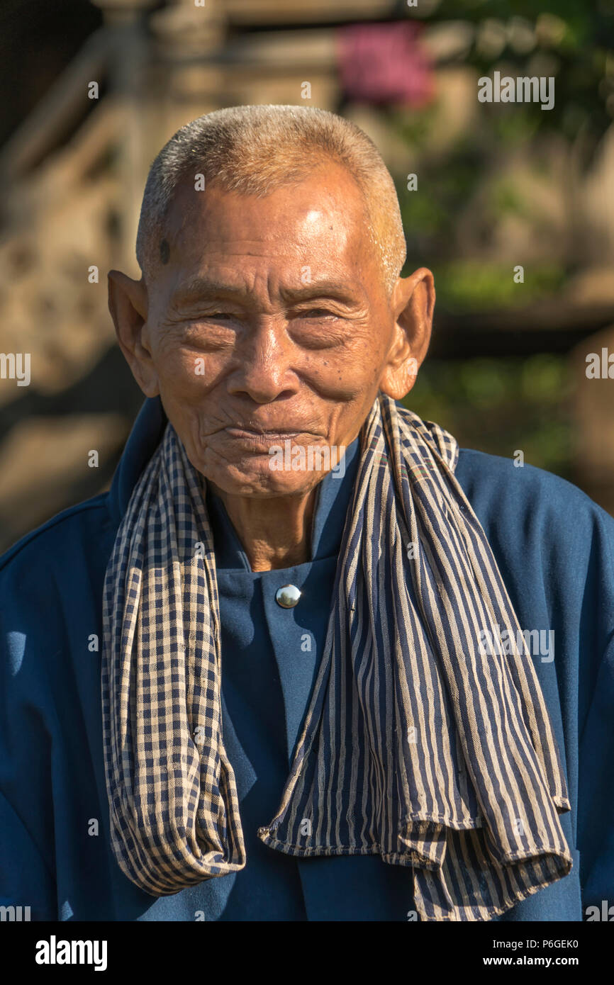 Lovely old man from Kompong Cham Stock Photo - Alamy