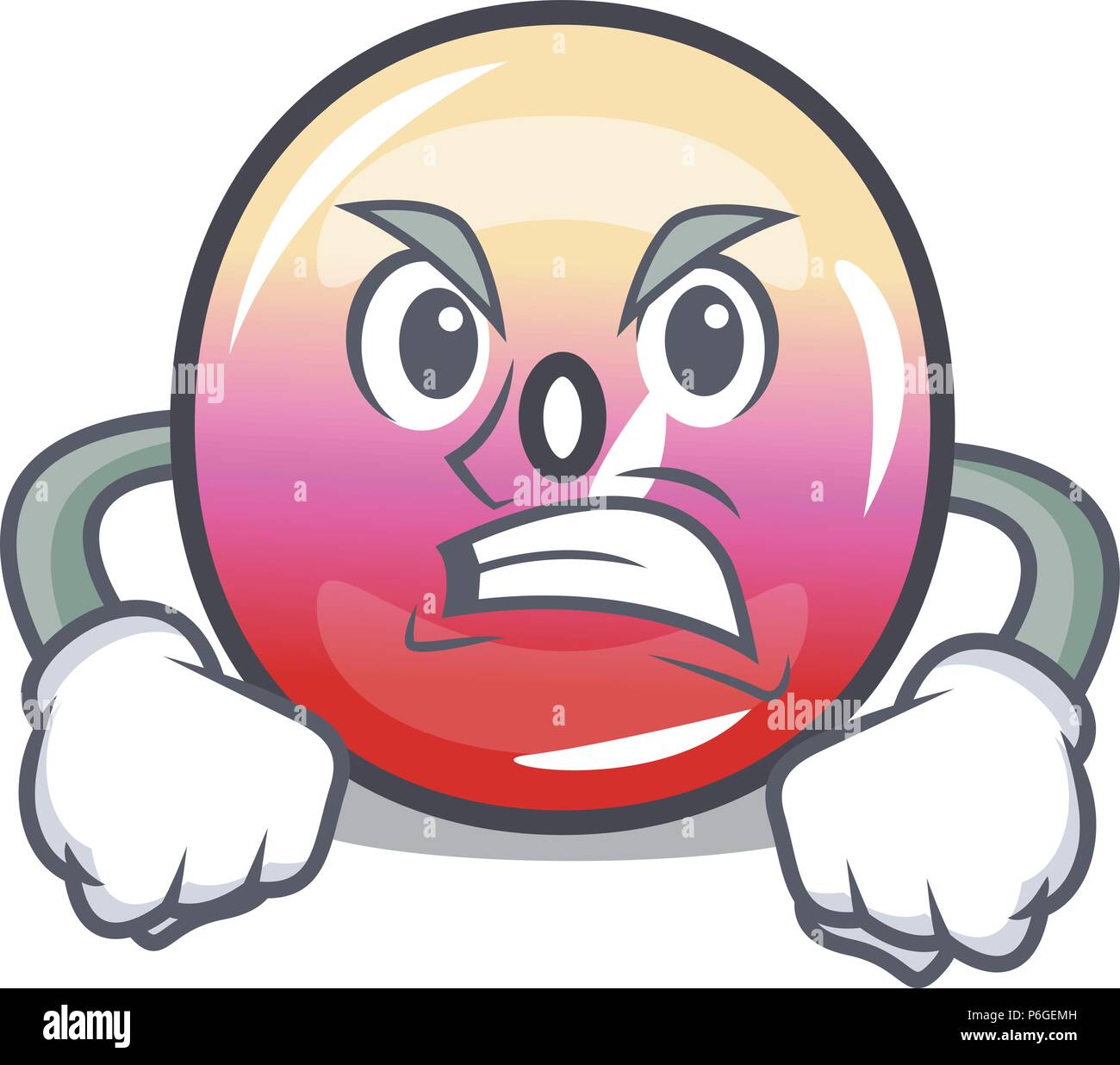 Angry jelly ring candy mascot cartoon Stock Vector Image & Art - Alamy